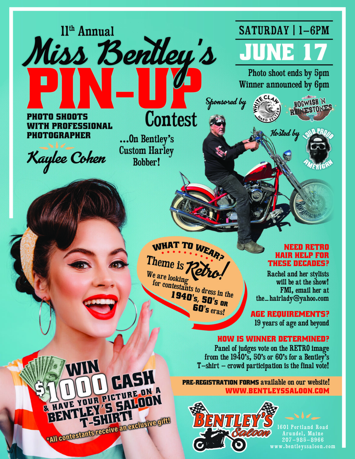Miss Bentley's 11th Annual Pin-Up Contest - Bentley's Saloon