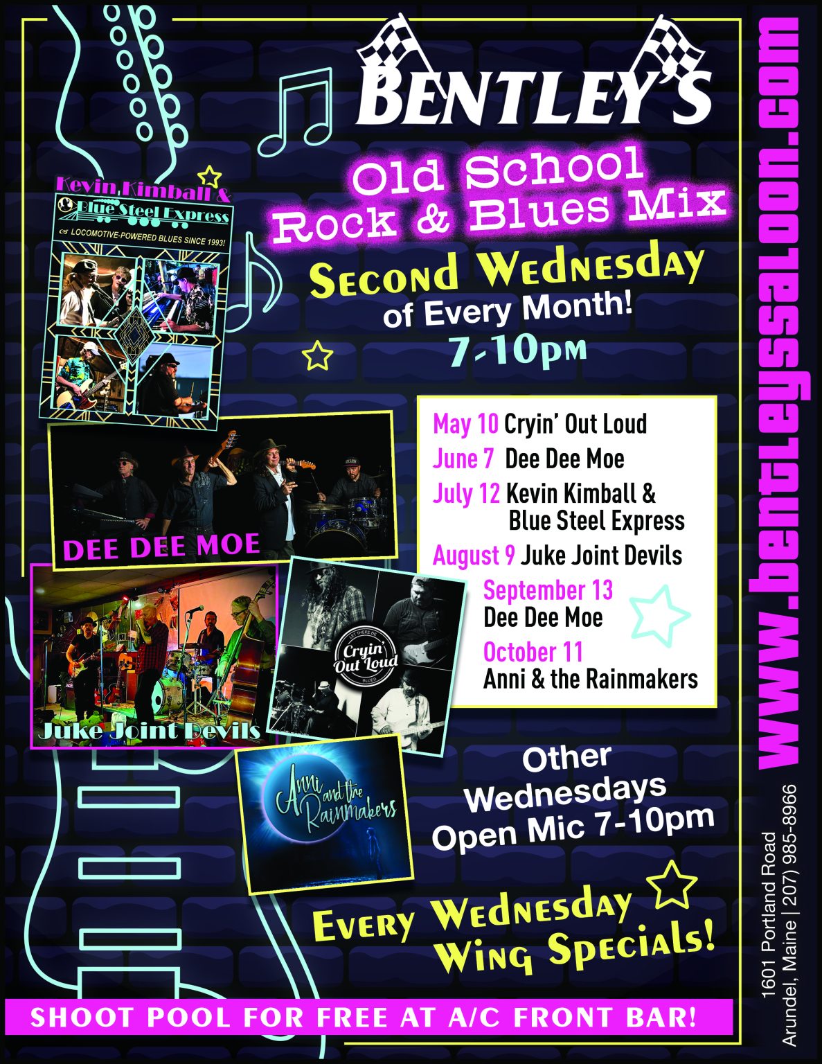OLD SCHOOL ROCK N ROLL NIGHT MIXED W/A LITTLE BLUES! 2nd Wednesday of ...