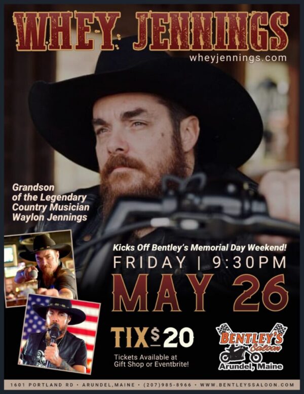 Whey Jennings Kicks Off Memorial Weekend - Bentley's Saloon