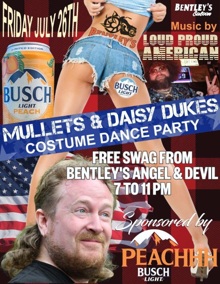 Mullets And Daisy Dukes Costume Dance Party Bentleys Saloon